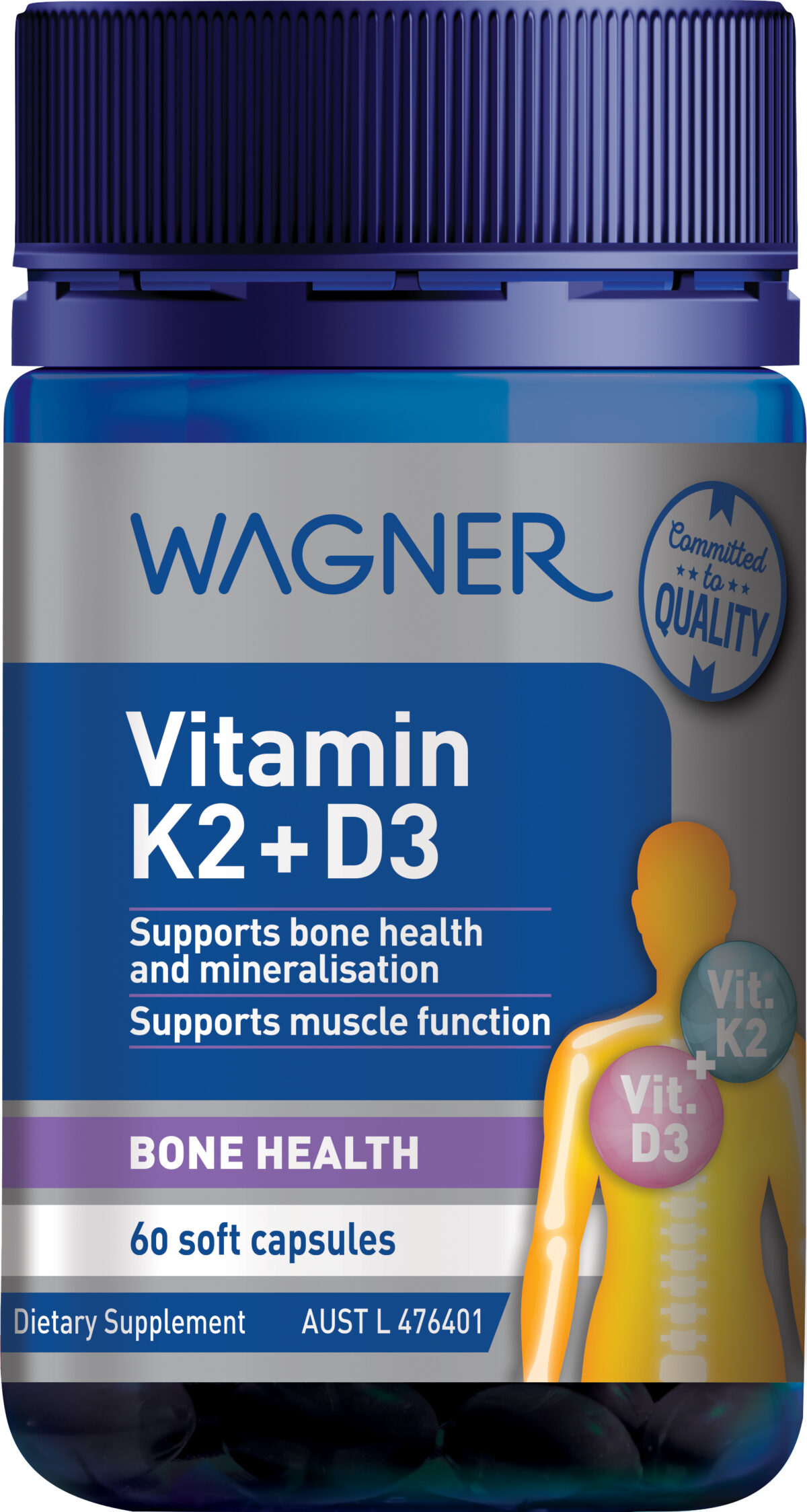 Wagner Vitamin K2 + D3 60 Capsules – Wagner Health